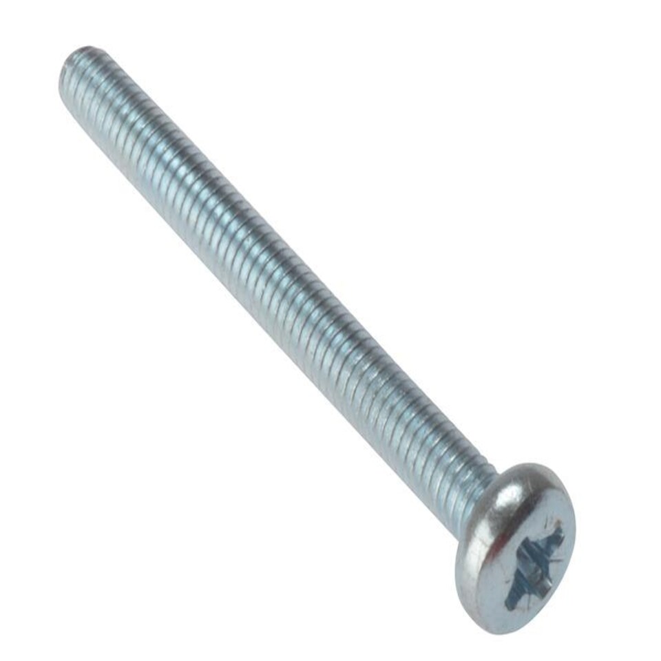 Forgefix Machine Screw Pozi Pan Head Zp M6 X 30Mm Bag 25 - Tesco Groceries