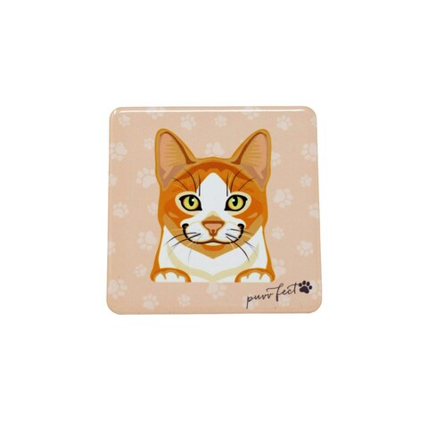 Mulberry Designs Pet Coaster Cat Purrfect Ginger & White - Tesco Groceries