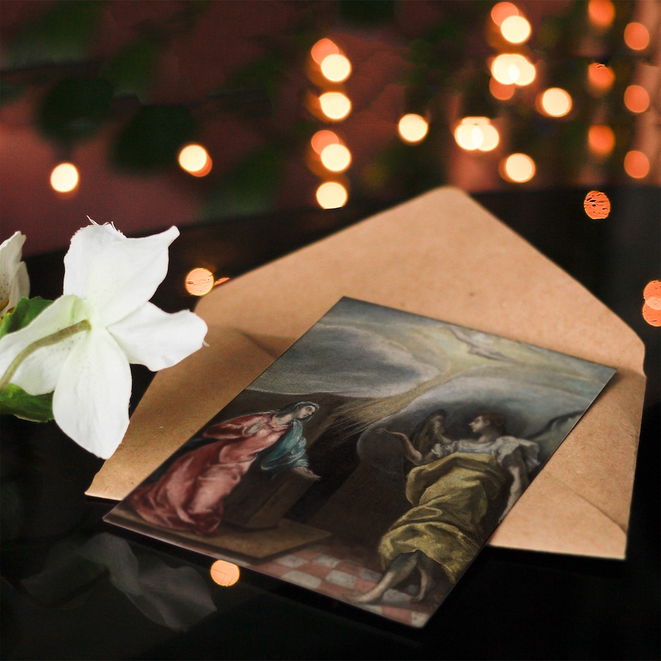 El Greco Art Card Annunciation Archangel Gabriel and Mary - Tesco Groceries