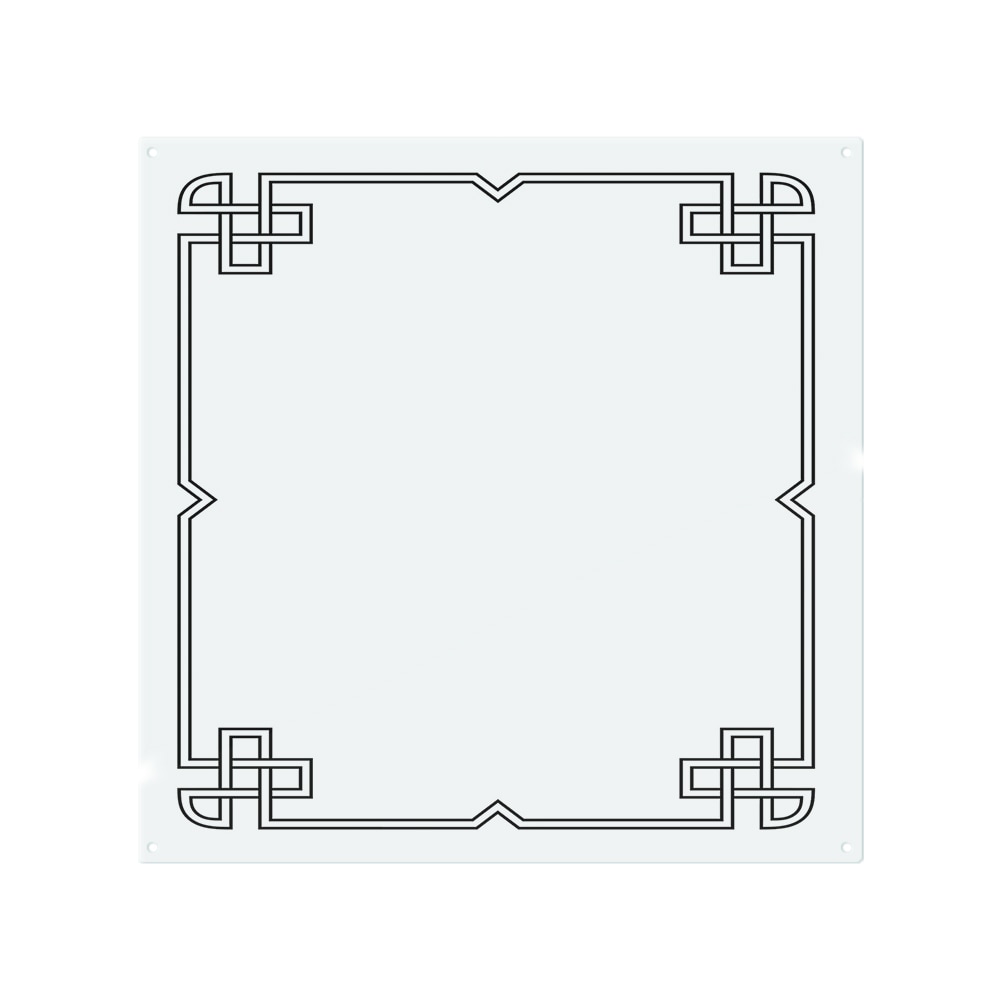 Roman Ornamental Frame Splash Back | White - Tesco Groceries