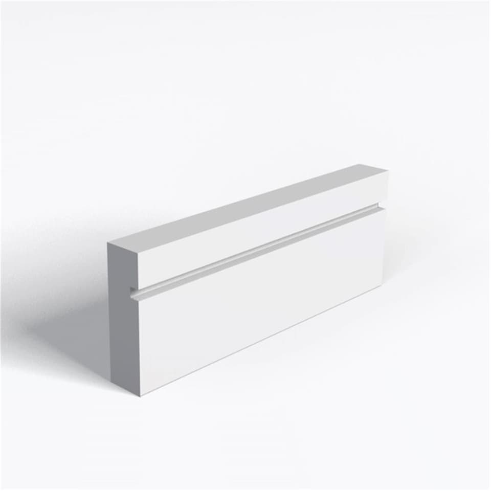 Double Set - Moisture Resistant MDF Square Groove Architrave - 15mm (T ...