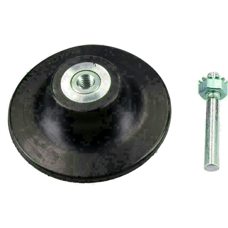 75mm (3in) Quick Change Rubber Backing Pad Holder With 6.35mm Arbor ...