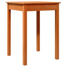 Dining Table Wax Brown 55x55x75 cm Solid Wood Pine - Tesco Groceries