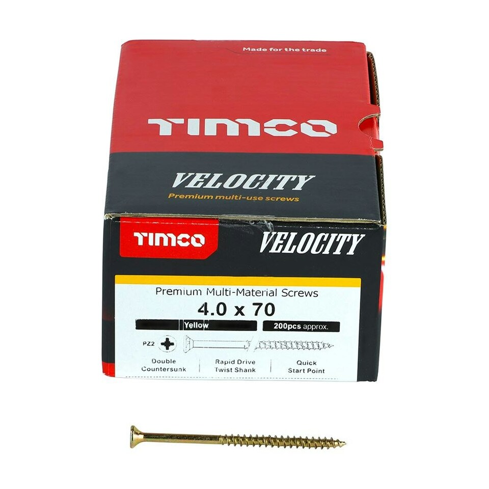 Timco - Velocity Premium Multi-Use Screws - PZ - Double Countersunk ...