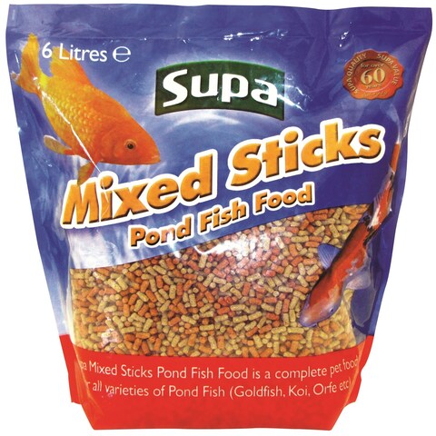 Supa Mixed Pond Sticks 6 Litre - Tesco Groceries