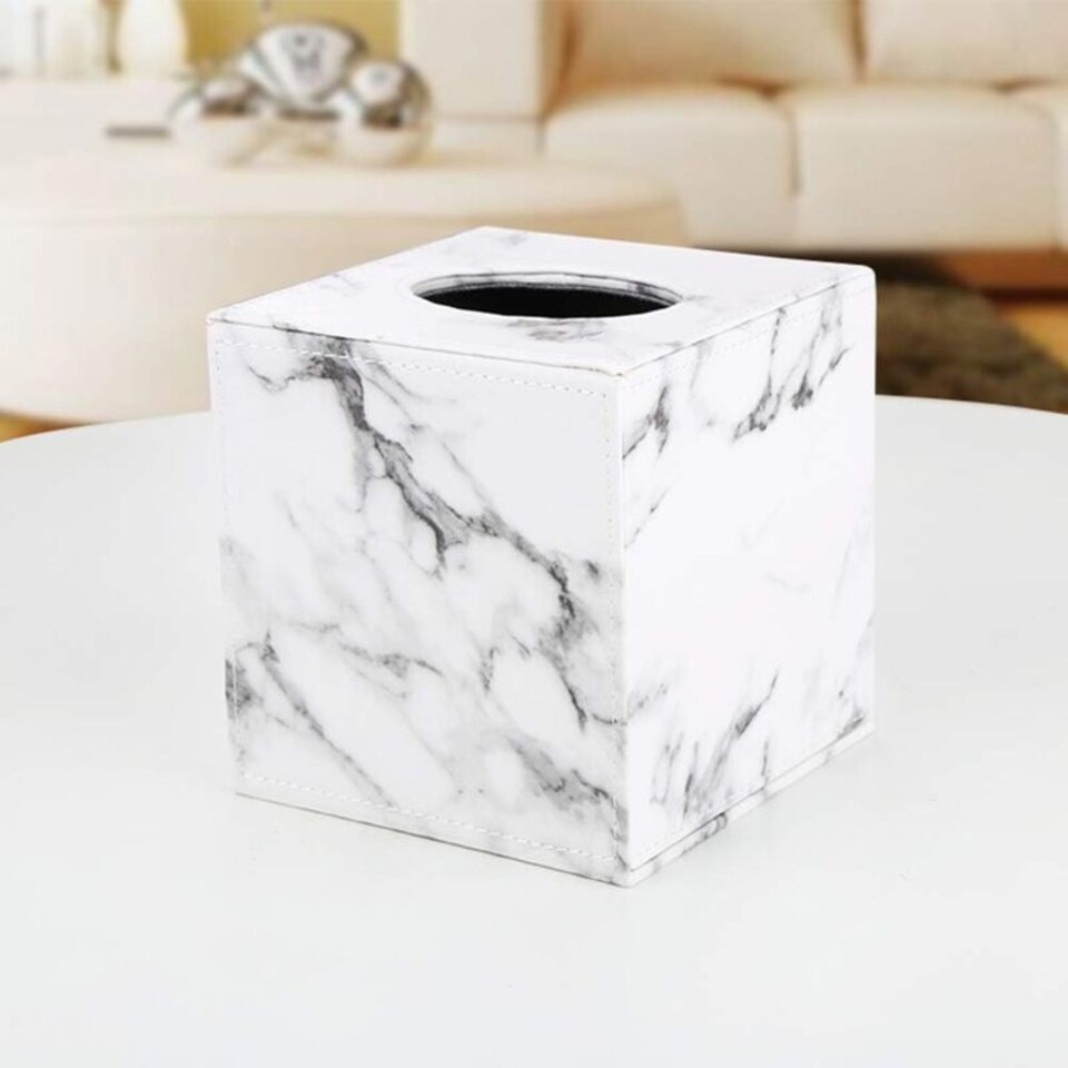 Square Tissue Box Marble - Tesco Groceries