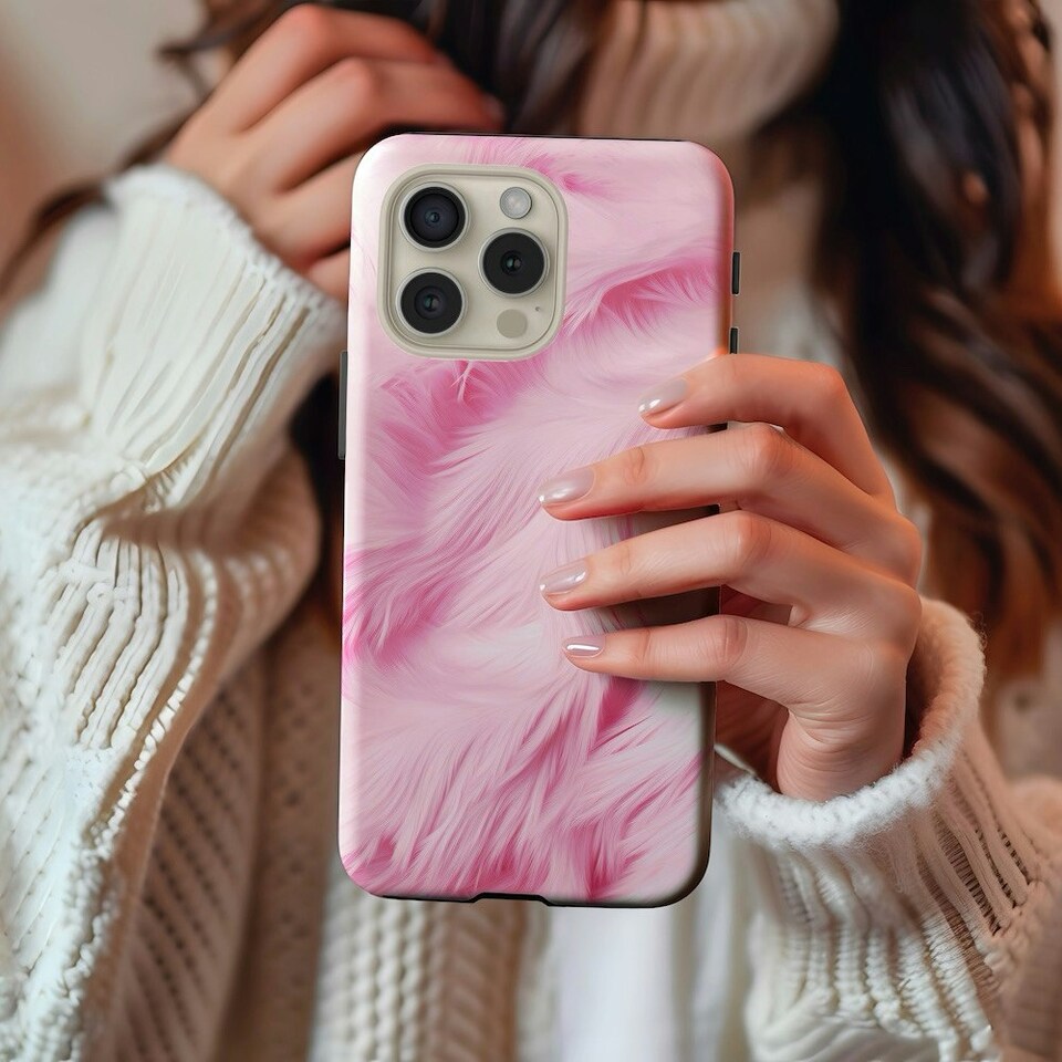 Pink Floof Phone Case Pink | iPhone 12 Pro Max Slim | iPhone 12 Pro Max ...