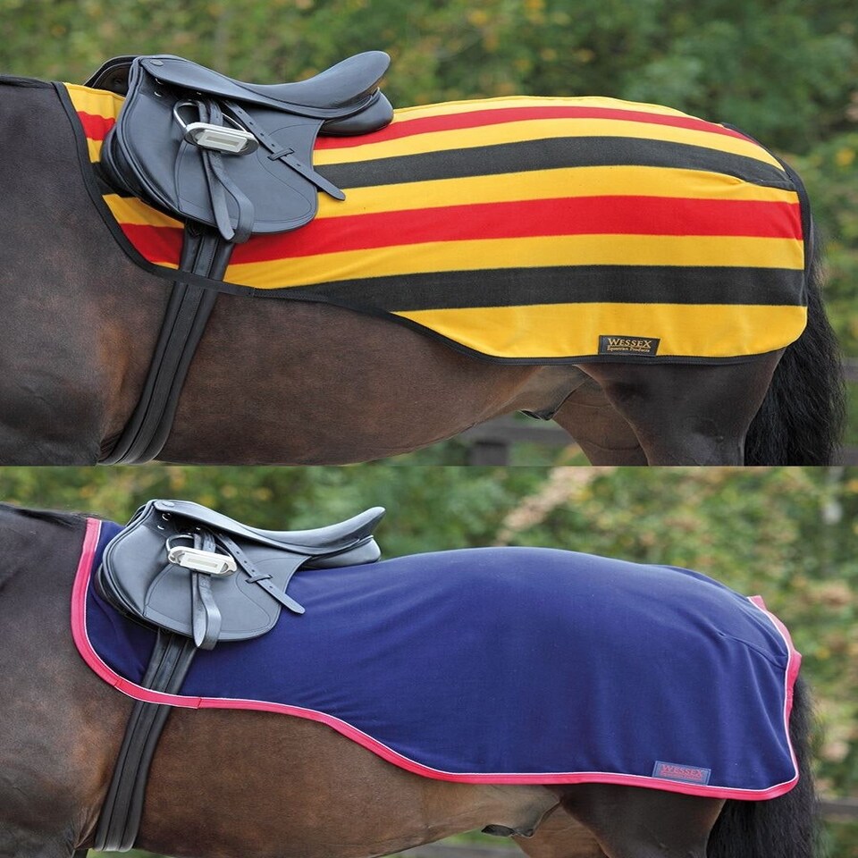 Shires Wessex Fleece Exercise Sheet Multi | Colour: Newmarket Size: 54 ...