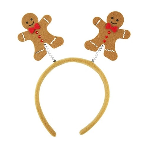 Gingerbread Man Christmas Head Boppers Fancy Dress Headband - Tesco ...