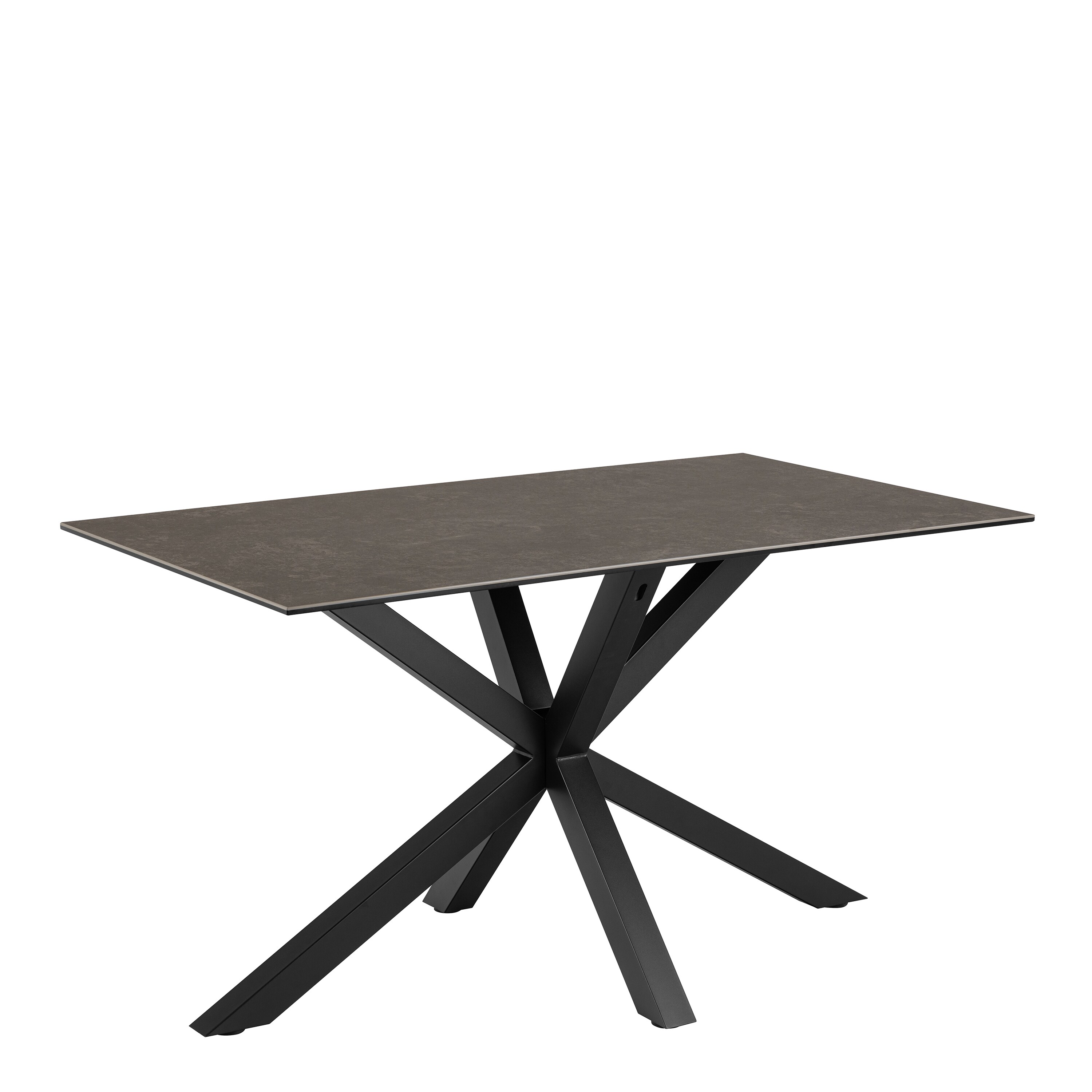 Heaven Dining Table with Ceramic Black Top 135cm - Tesco Groceries