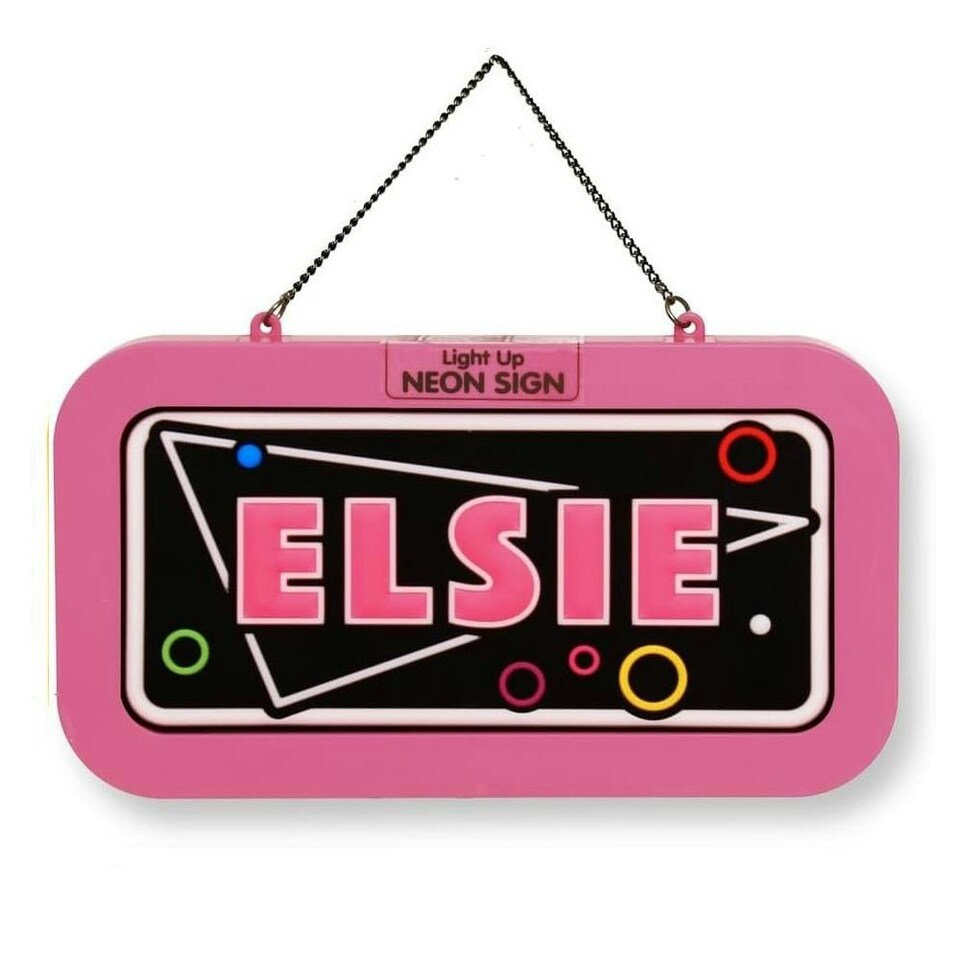 History & Heraldry Light Up Neon Name Sign - Elsie - Tesco Groceries