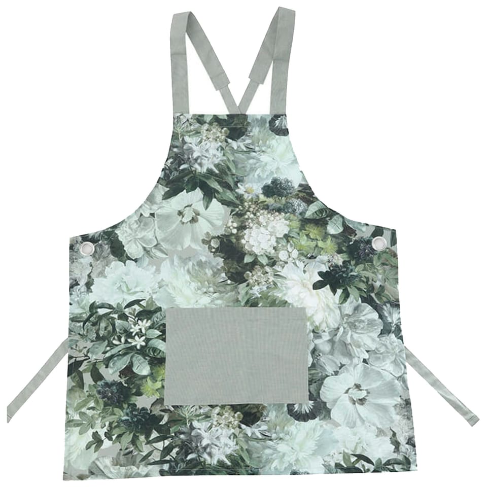 MM Living Florian Cotton Apron With Dual Patch Pocket - Tesco Groceries