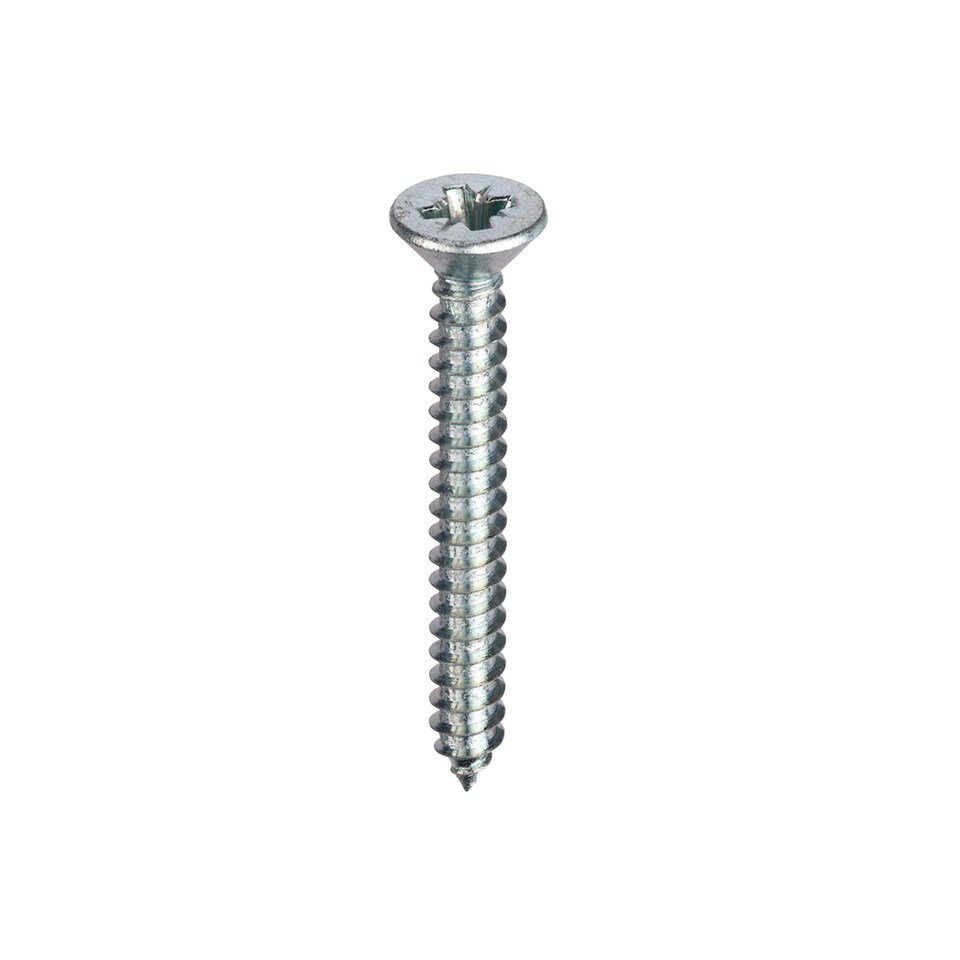 Self-Tapping Screws Pozi Csk Head AB DIN 7982C BZP 10g x 2inch - Box of ...