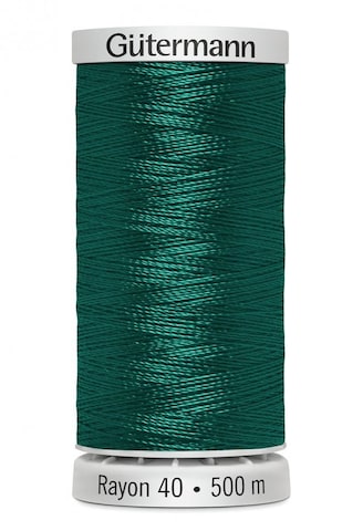 Gutermann No 40 Sulky Rayon Embroidery Thread Green for Embroidery ...