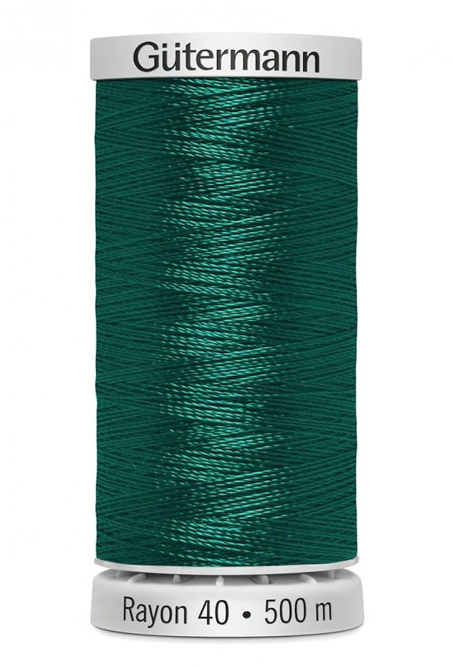 Gutermann No 40 Sulky Rayon Embroidery Thread Green for Embroidery ...