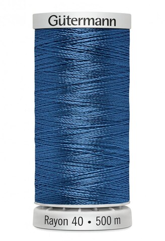 Gutermann No 40 Sulky Rayon Embroidery Thread Navy for Embroidery ...