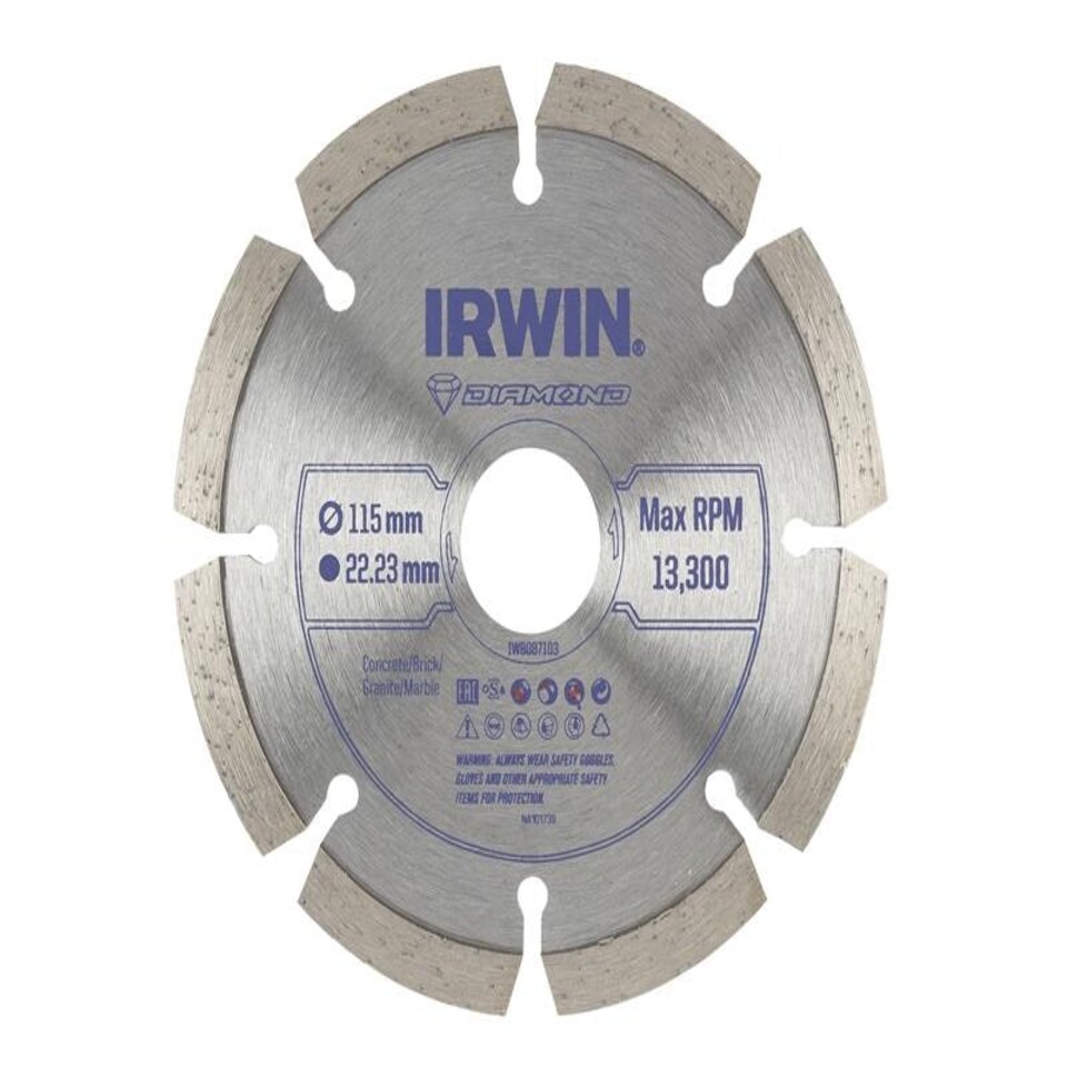 IRWIN® Segmented Diamond Blade 115 x 22.23mm - Tesco Groceries