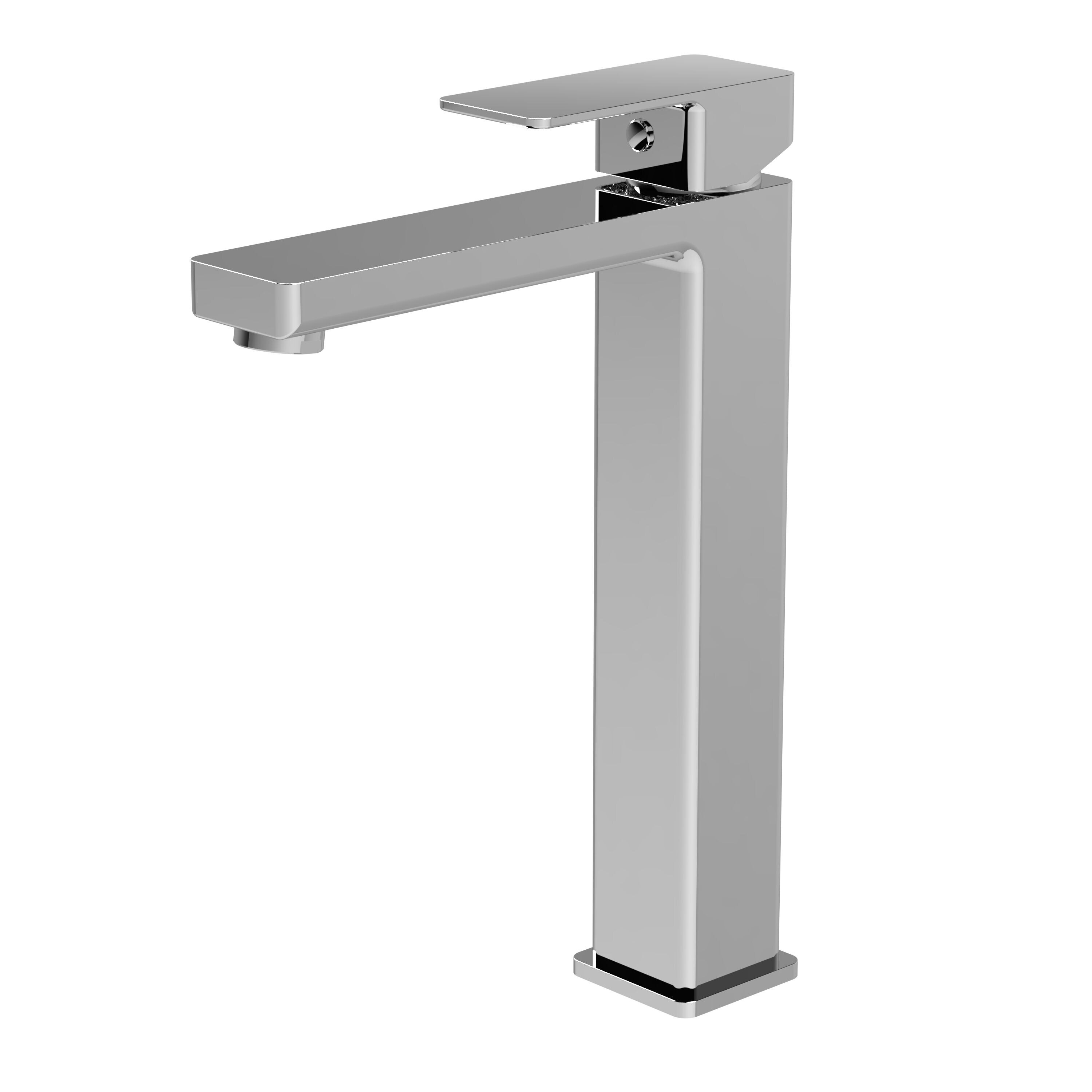 Balterley Square Tall Mono Basin Mixer Tap with High Rise Design ...