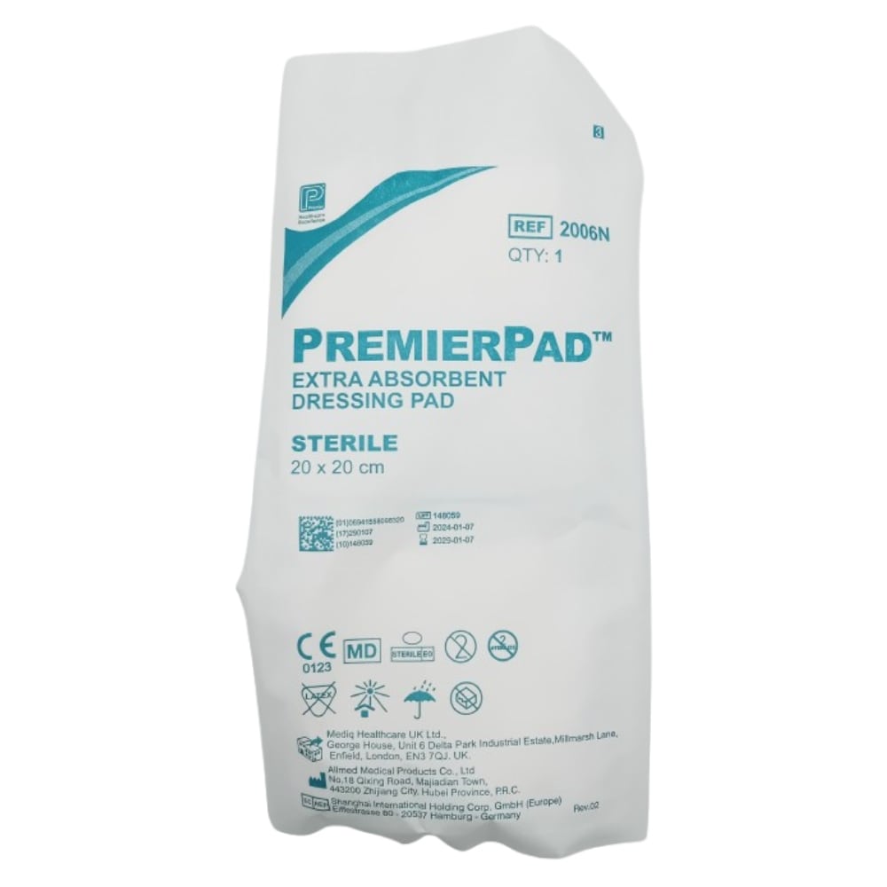 2006N Premier Sterile Dressing Pad 20cm x 20cm - Pack of 25 - Tesco ...