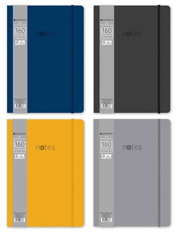Single A4 Soft Touch Rustic Colour Notebook - Tesco Groceries