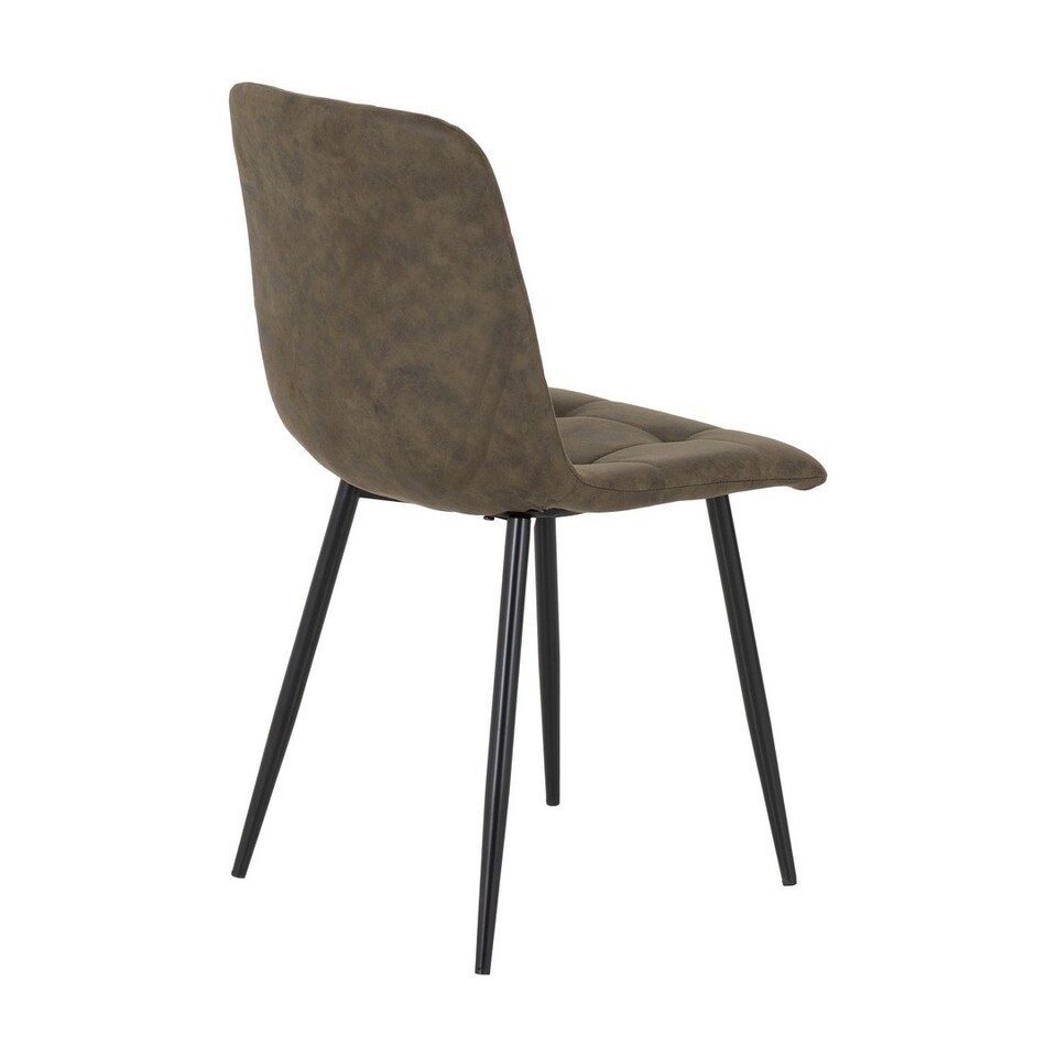 Fenton Indoor Dining Chair (Pack of 4) - L55 x W44 x H86.5 cm - Olive ...