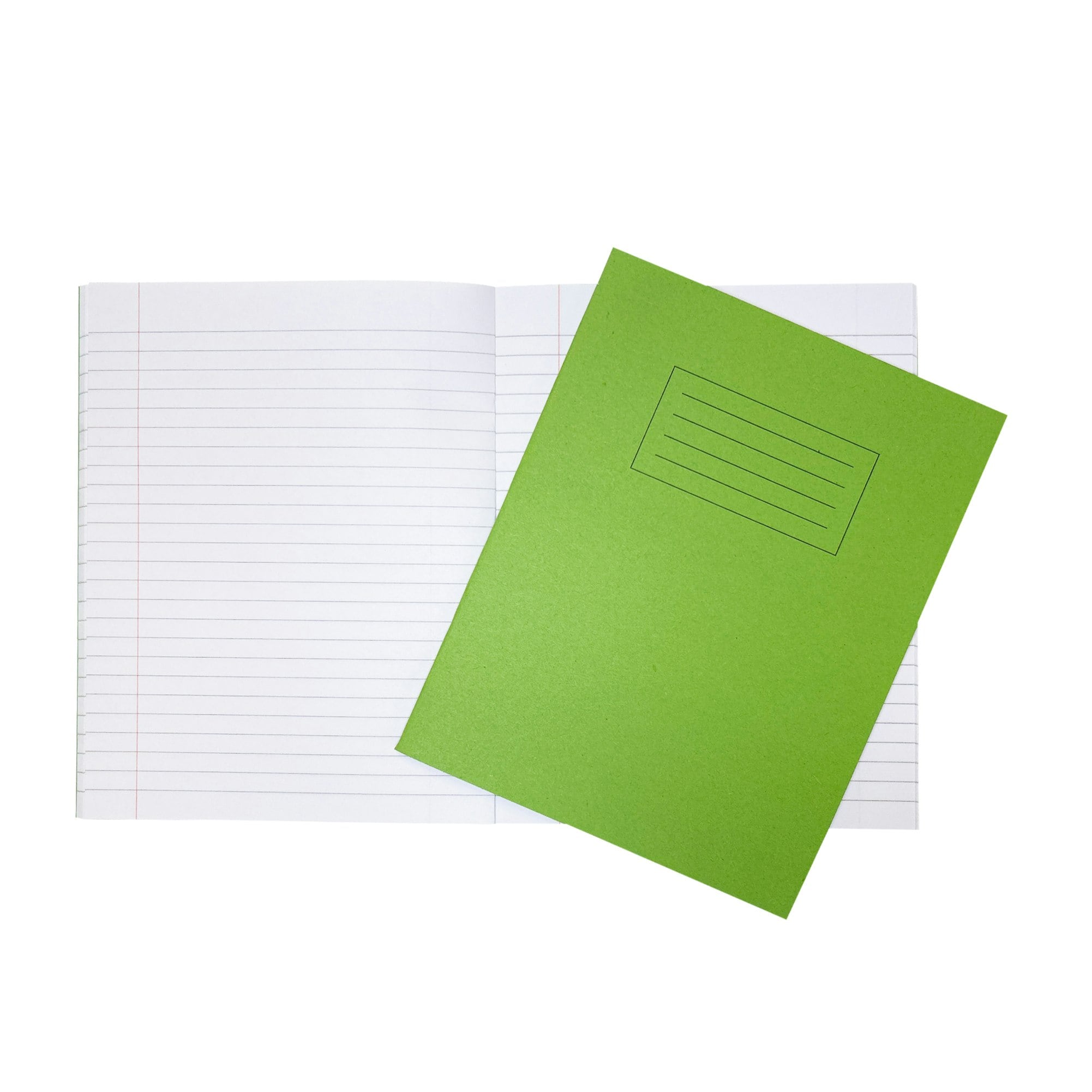 Janrax 9x7" Green 80 Page Feint Ruled with Margin Exercise Book WF ...
