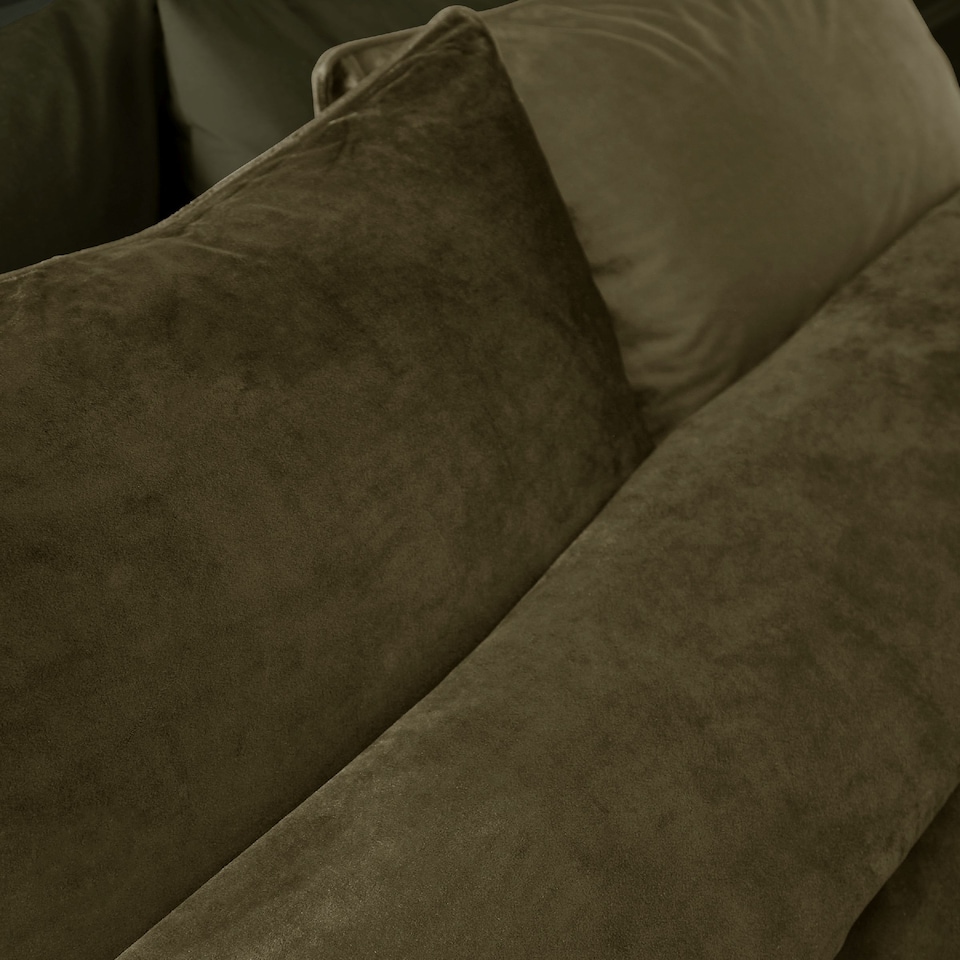 Kingsley Soft Matt Velvet Duvet Cover Set | Green | Olive Green | Super ...