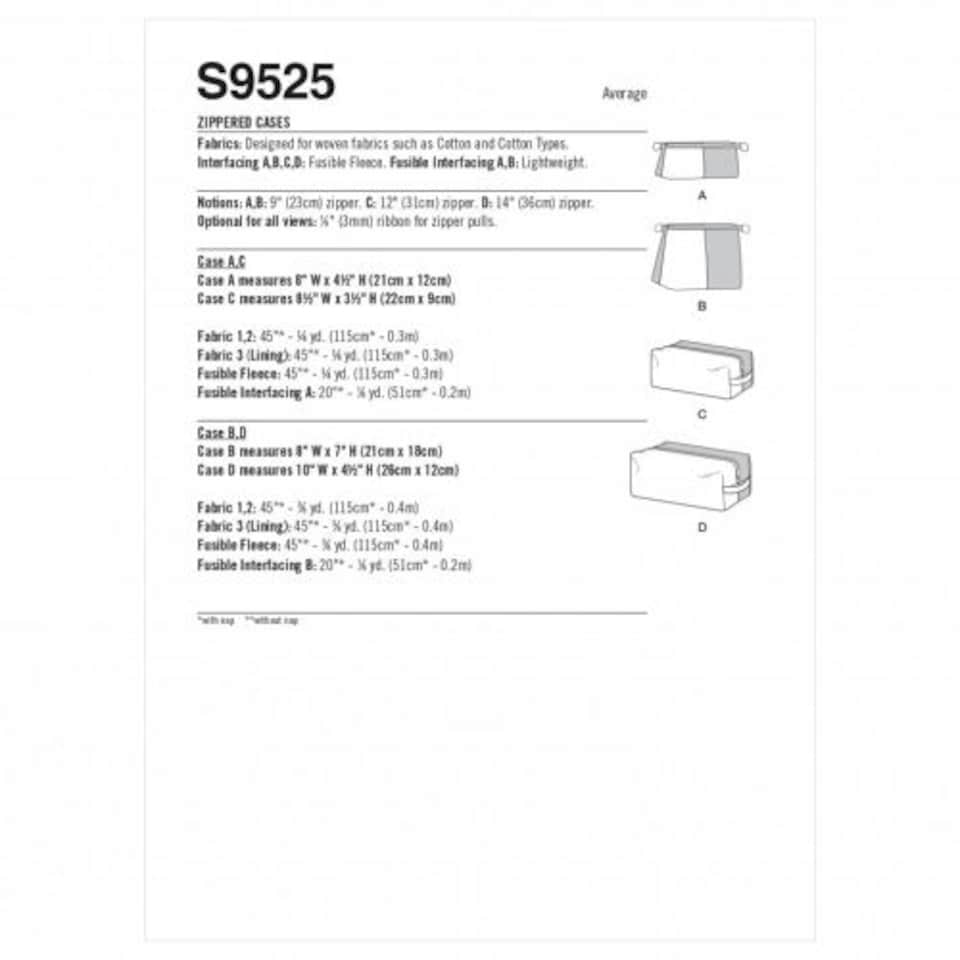 Simplicity 9525 Paper Sewing Pattern – Bag, Os (One Size), Intermediate ...