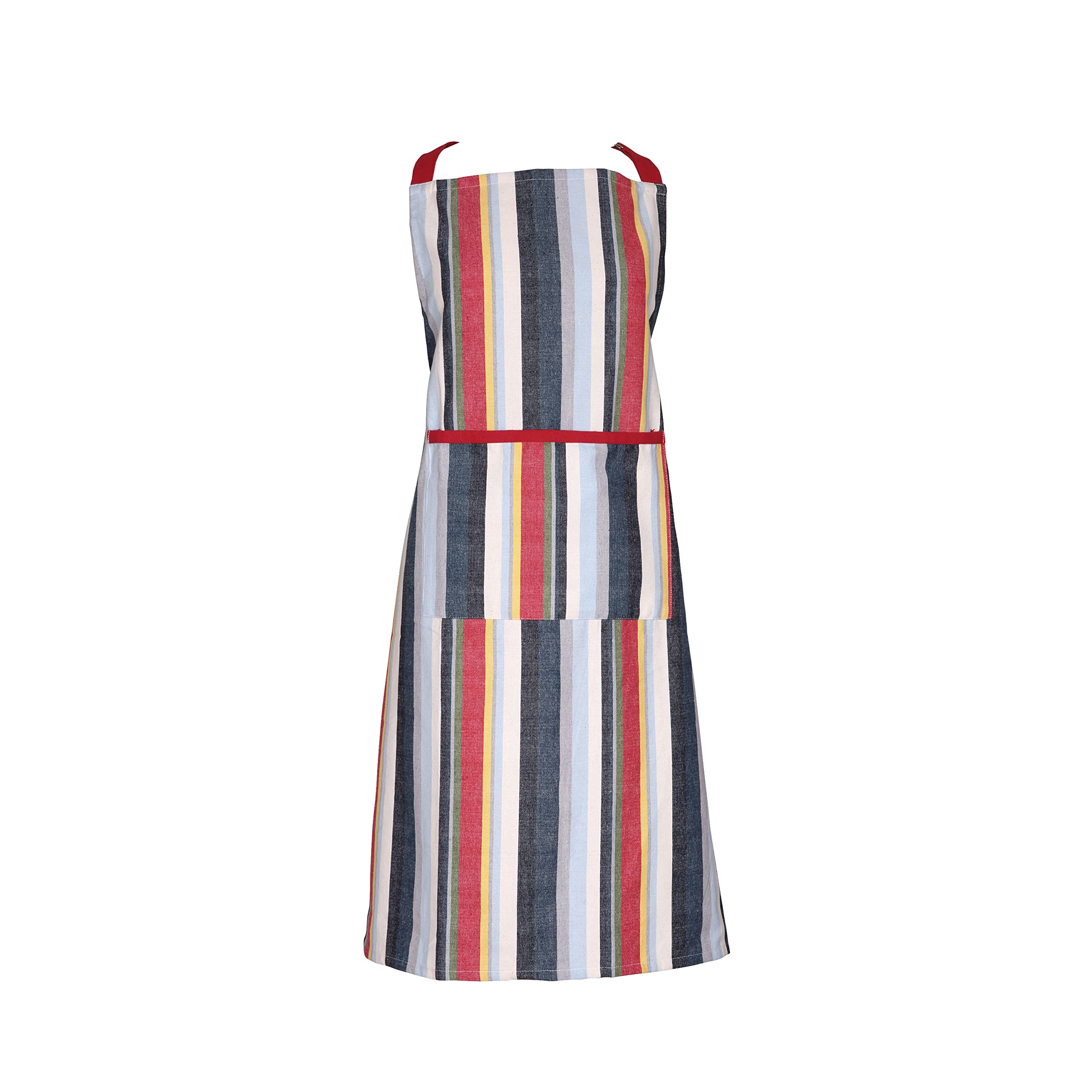 Striped Recycled Cotton Adult Apron - Red - Tesco Groceries