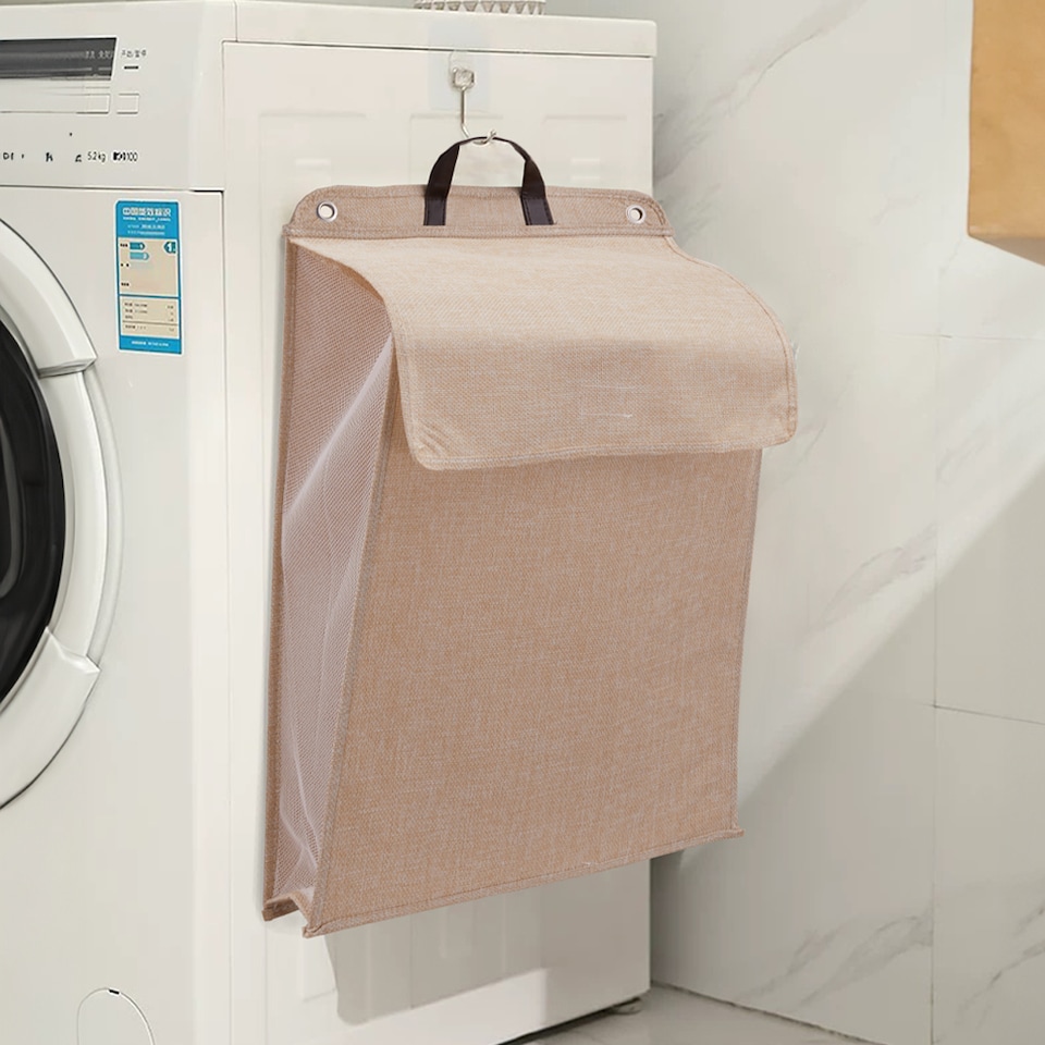 Living and Home Foldable Medium Laundry Hamper | Cream - Tesco Groceries