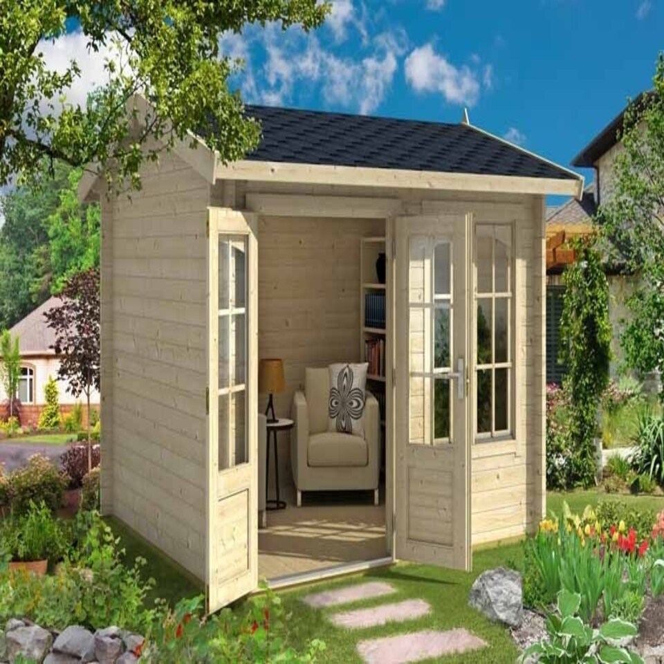 Alex-Log Cabin, Wooden Garden Room, Timber Summerhouse, Home Office ...