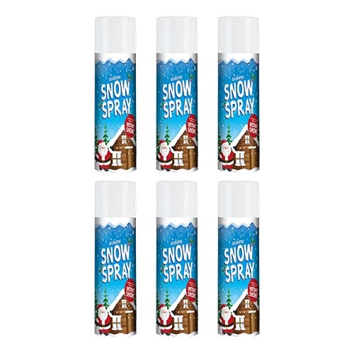 Decorative Artificial Snow Spray 85ml - Pack of 6 - Tesco Groceries