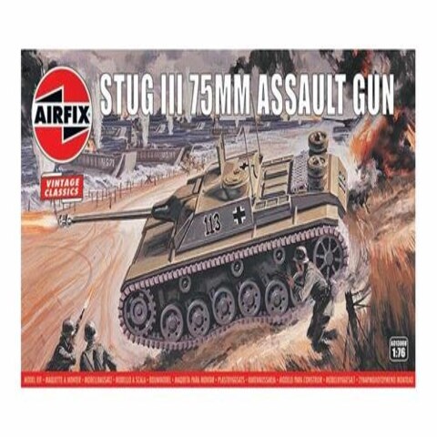 Airfix Vintage Classics German Stug III 75mm Assault Gun (1:76) - Tesco ...