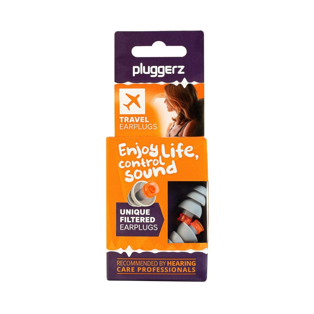 Pluggerz Enjoy Travel Earplugs, Reusable Ear Plugs with Filter, 23 30 ...