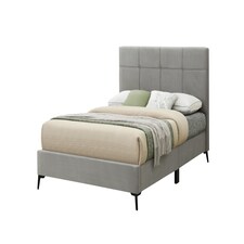 Sareer 4FT6 Jenson Grey Bed Frame | Grey | Double - Tesco Groceries