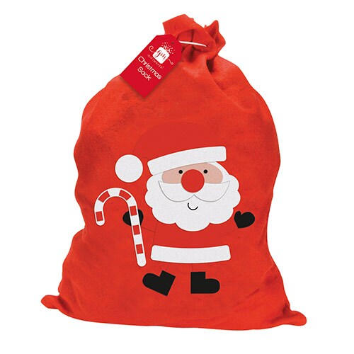 Santa Claus Novelty Red Christmas Present Sack - Tesco Groceries