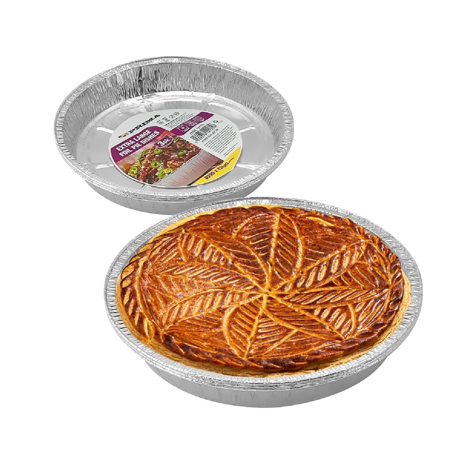 Set Of 21 Extra Large Foil Dish Aluminium Round Foil Pan Disposable ...