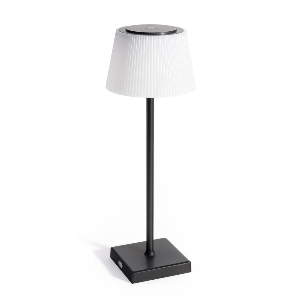 Auraglow Rechargeable Cordless LED Table Lamp - CAPRI | White | Black ...