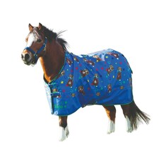 Tikaboo Cool Shetland Standard-Neck Horse Turnout Rug - Blue - 5´ 3 ...