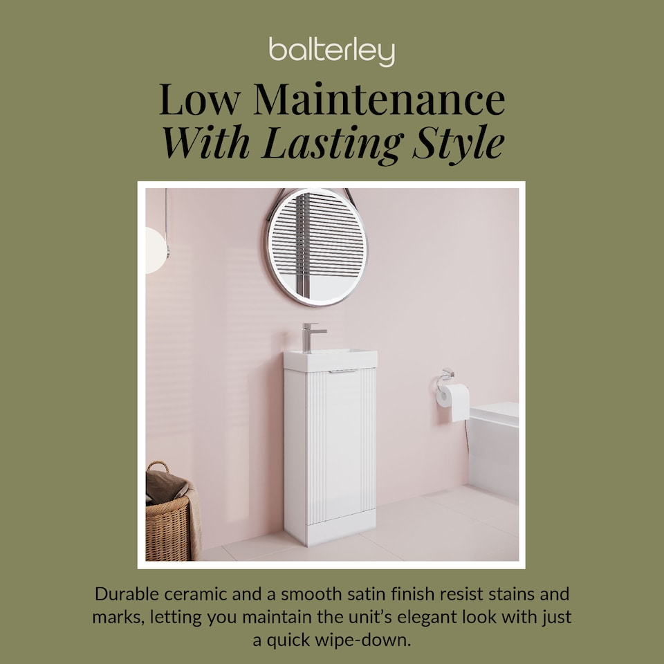 Balterley Retro Floor Standing 1 Door Cloakroom Vanity Basin Unit ...