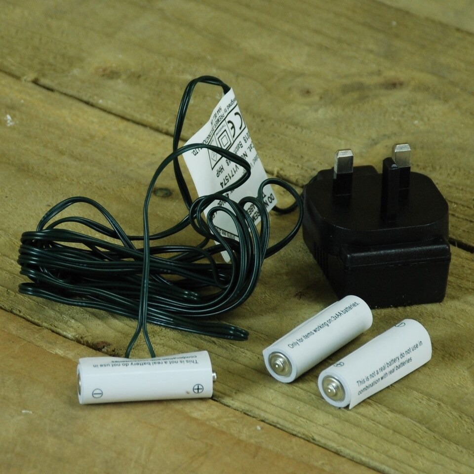 3 x AA Money Saving Battery Replacement Plug In Adapter - Tesco Groceries