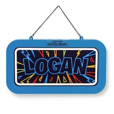 History & Heraldry Light Up Neon Name Sign - Logan - Tesco Groceries