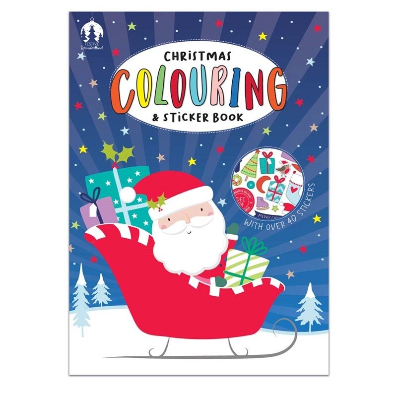 Christmas Colouring & Sticker Book - Tesco Groceries