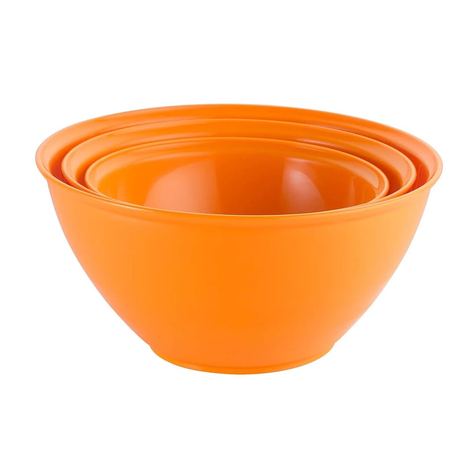 Durable Plastic Colourful Kitchen Mixing Salad Bowls Microwave ...