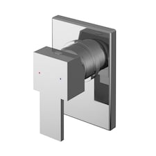 Modern Concealed Manual Shower Valve with Lever Handle Chrome 120mm ...
