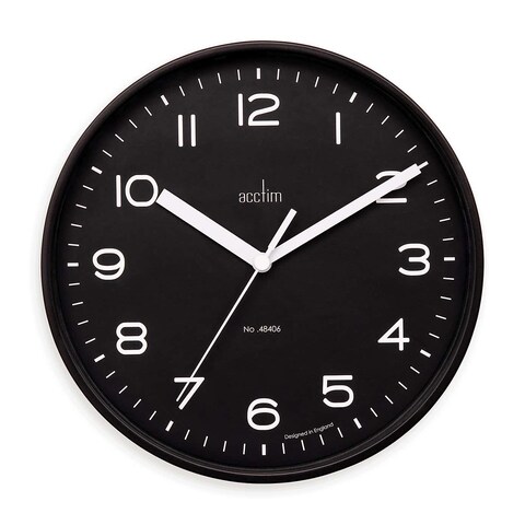 Acctim Runwell Small Wall Clock Quartz Slimline Case 20cm - Tesco Groceries
