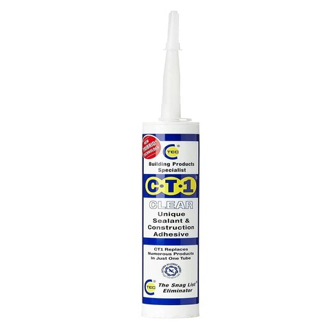 CT1 - Clear - Building Sealant & Adhesive Snag Tube for Virtually Any ...