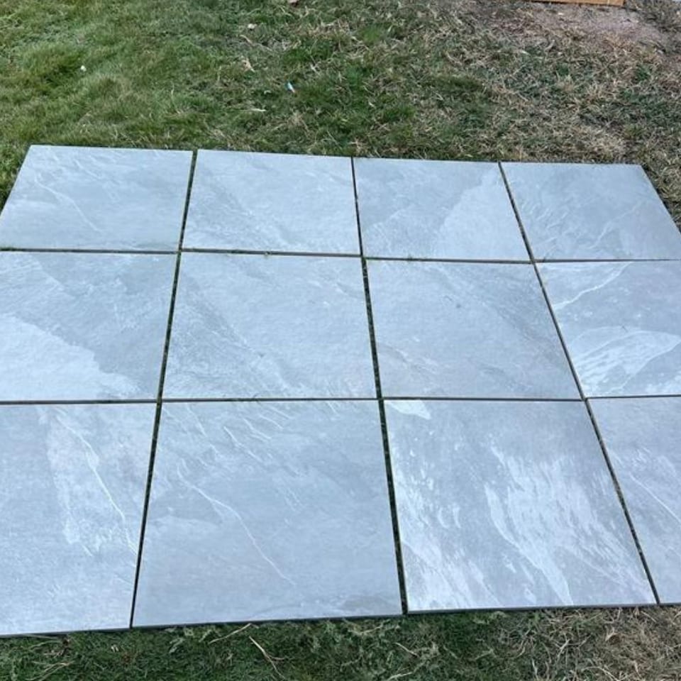 Stonewise Brazilian Grey Outdoor Porcelain Sample 100x150x20mm - Tesco ...