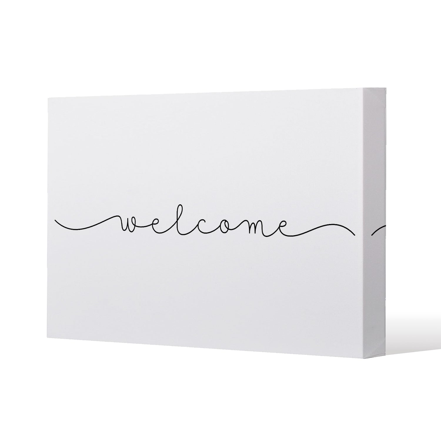 Text Welcome (Canvas Print) / 61 x 91 x 4cm | Multi - Tesco Groceries