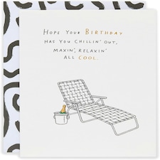 Kindred Chillin' Out Birthday Blank Card - Tesco Groceries